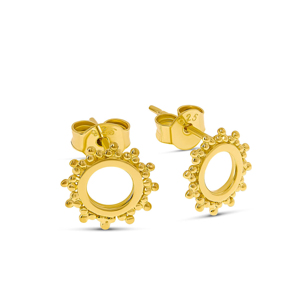 Mehndi Sun Studs Gold – Midsummer Star