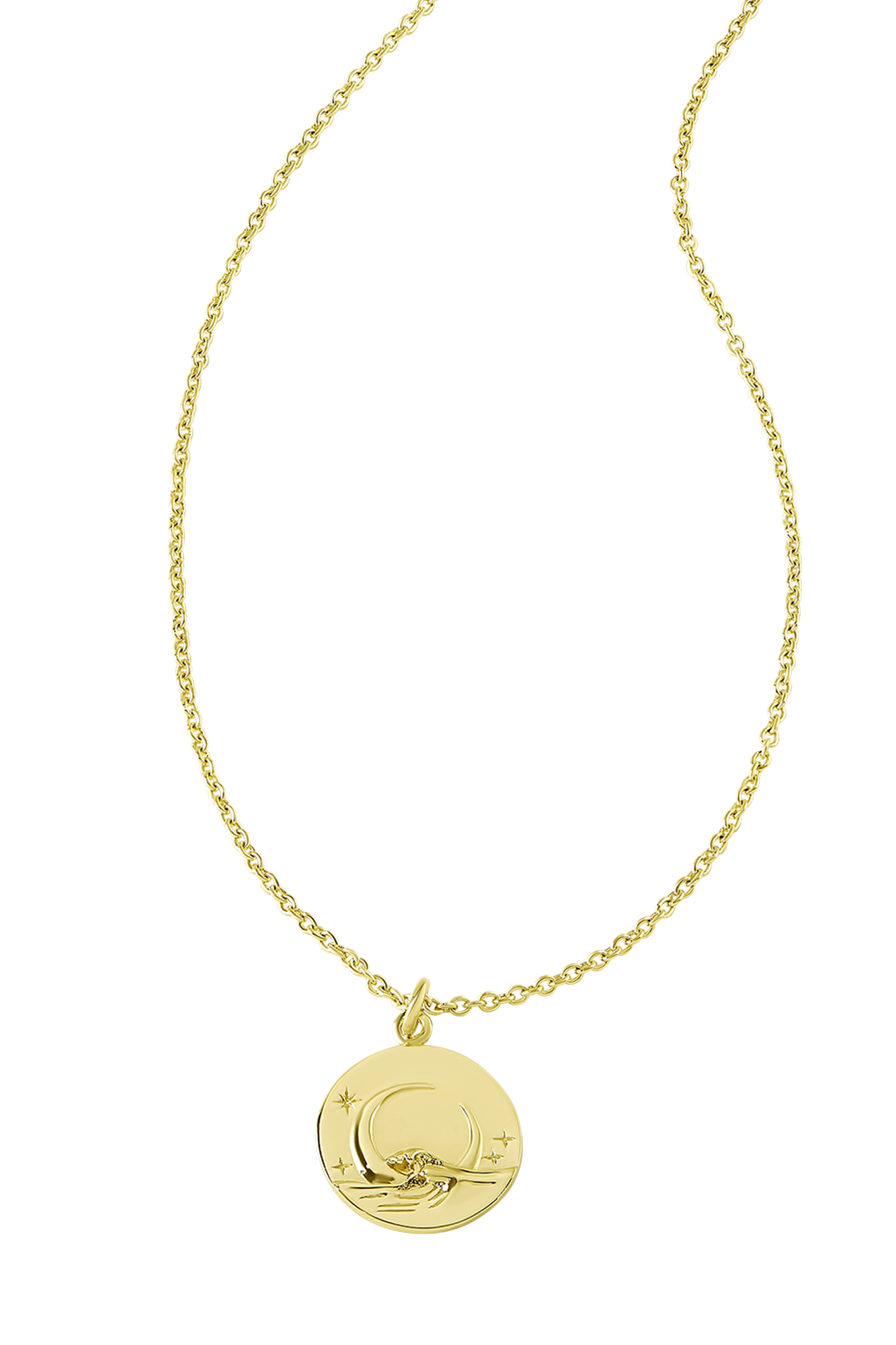 Moonlit Waves Necklace Gold – Midsummer Star