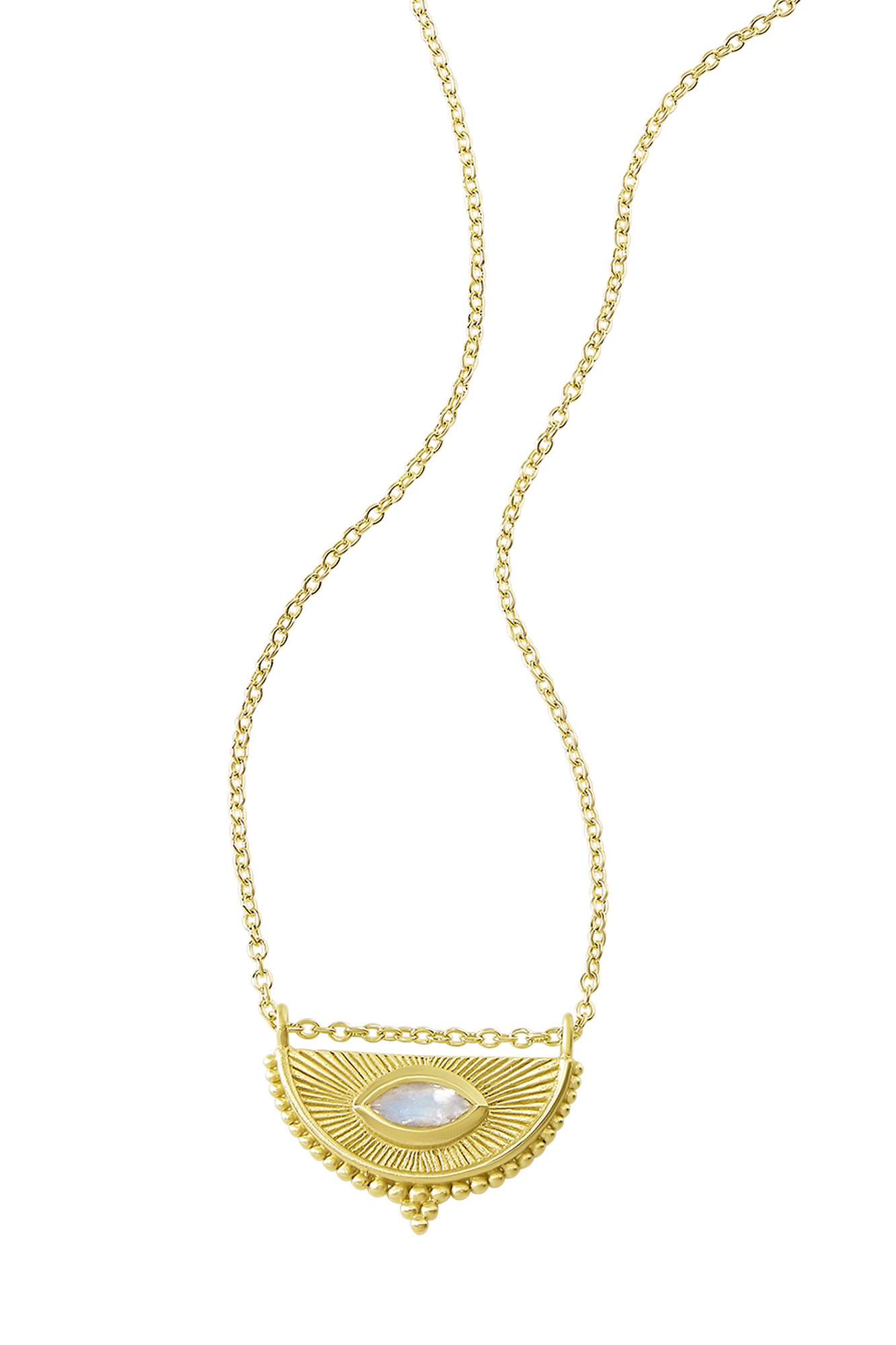 Soul Seer Moonstone Necklace Gold – Midsummer Star