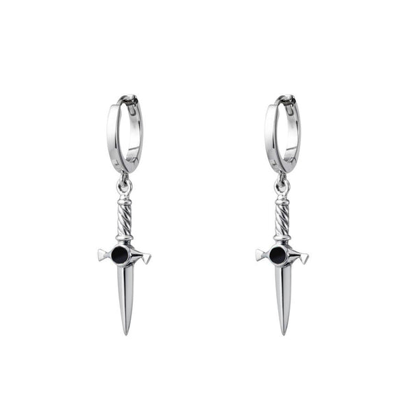 Cosmic Dagger Onyx Huggies – Midsummer Star