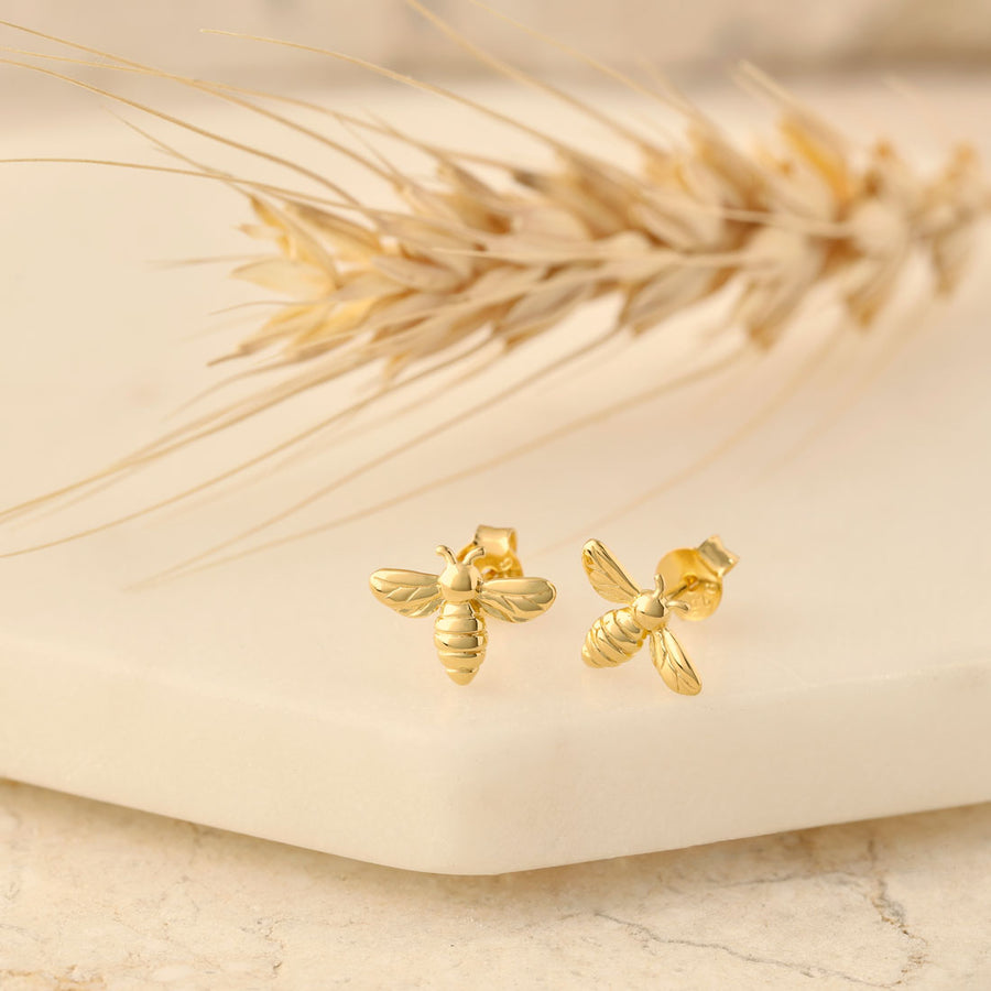 Delicate Meant to Bee Gold Studs – Midsummer Star